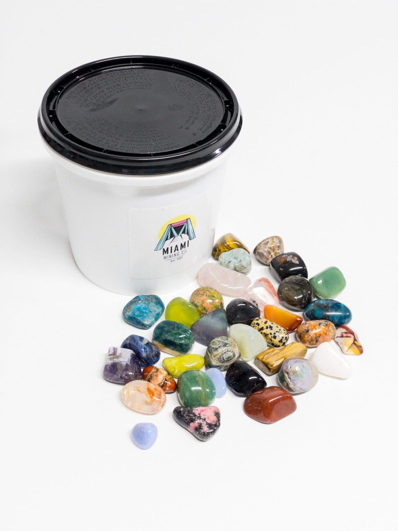 Tumbled Stone Mining Bucket - Miami Mining Co - Gem Mining Buckets ...