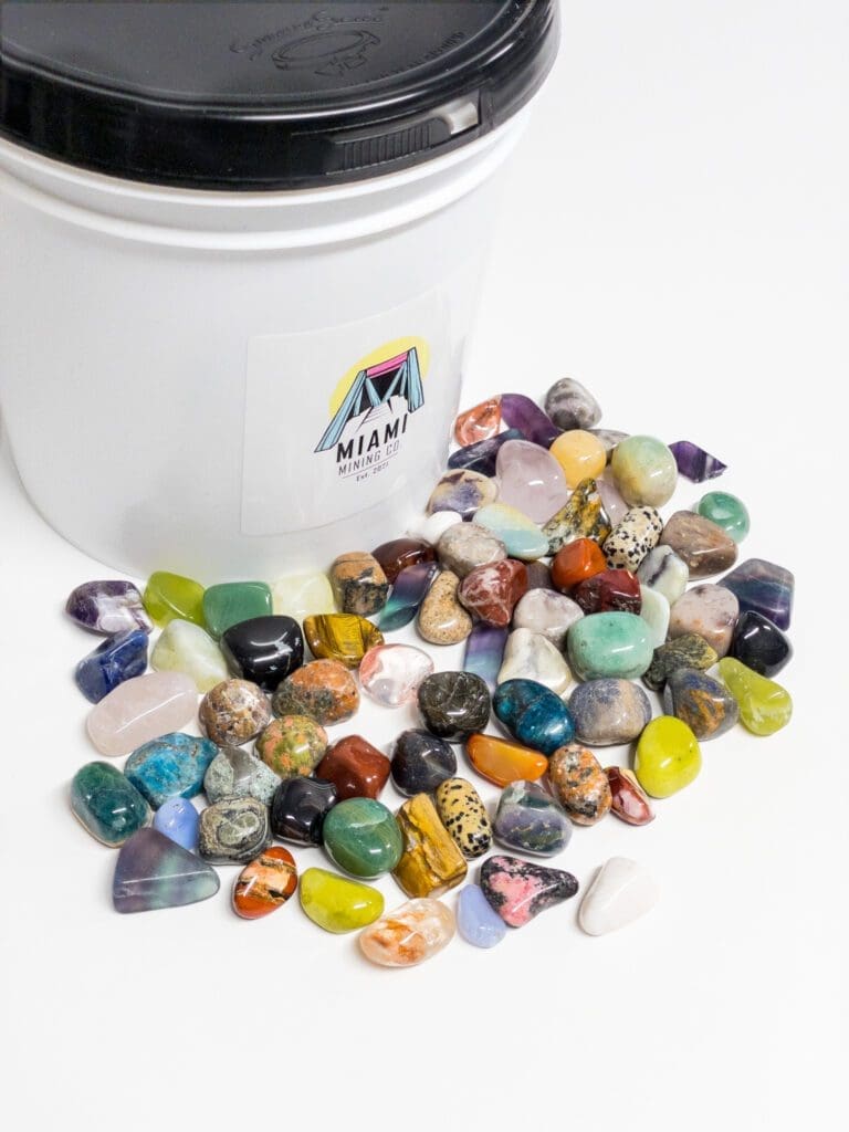 Tumbled Stone Mining Bucket - Miami Mining Co - Gem Mining Buckets ...