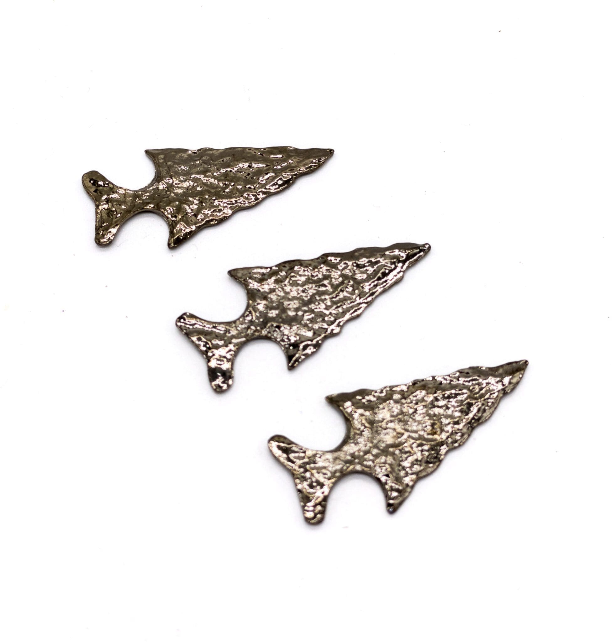 Thin Metal Arrowheads 1-1/2" inch - Black Sheen Finish - Miami Mining ...