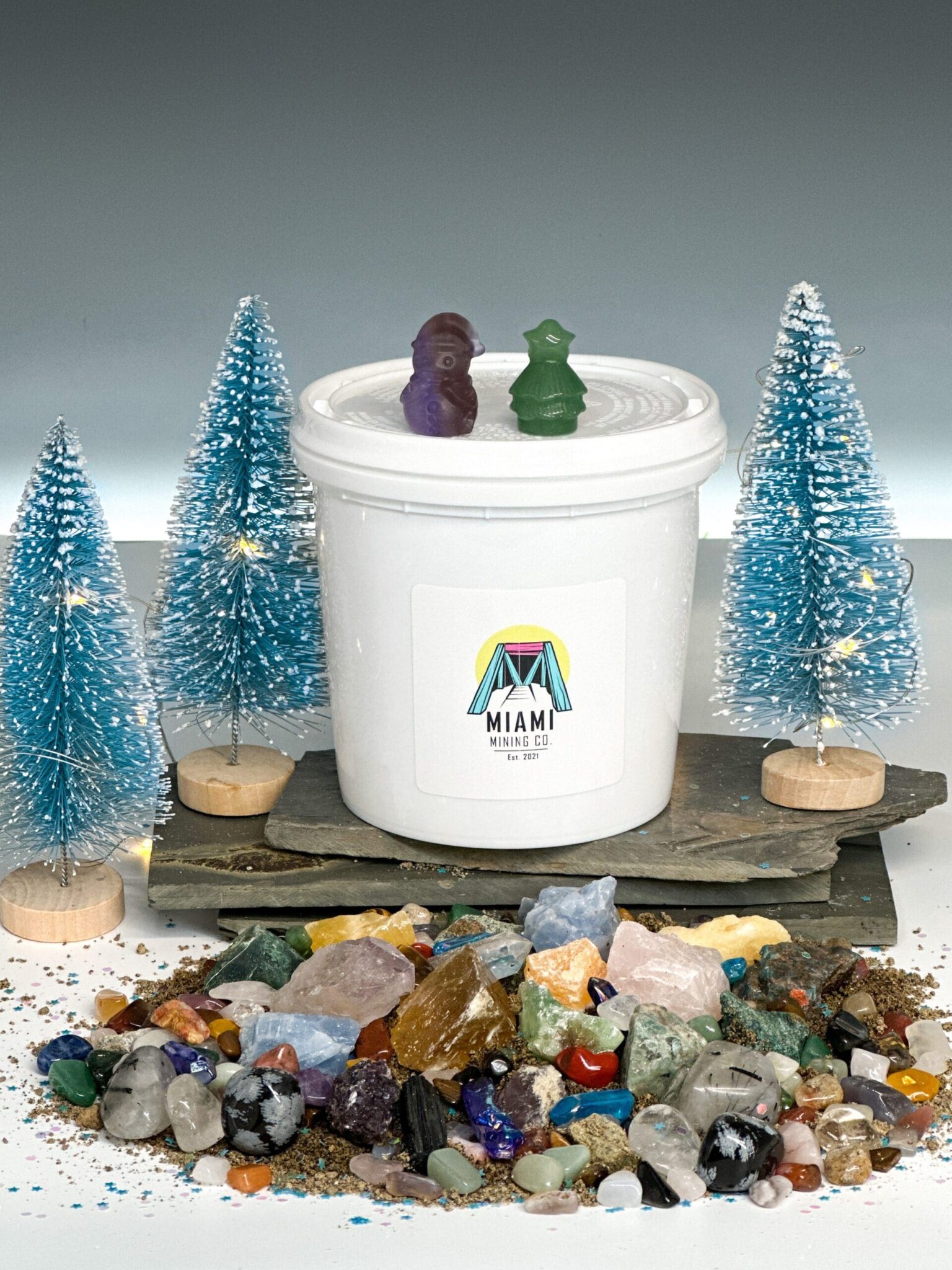 Limited Edition Christmas Holiday Mining Bucket - Miami Mining Co - Gem ...