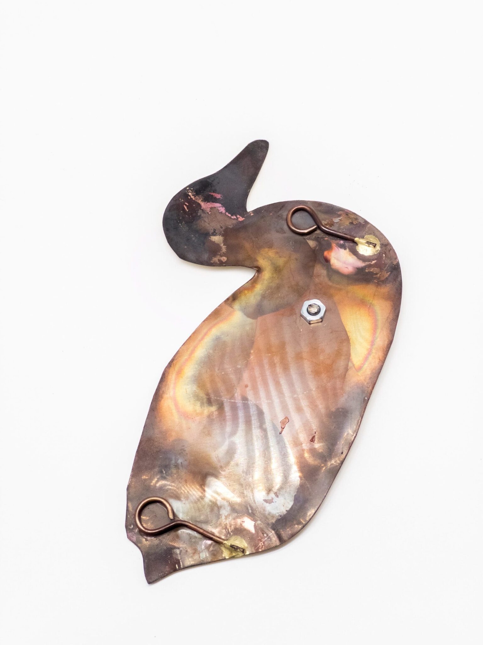 Copper Art Swimming Duck - Handcrafted Wall Decor for Elegant Home ...
