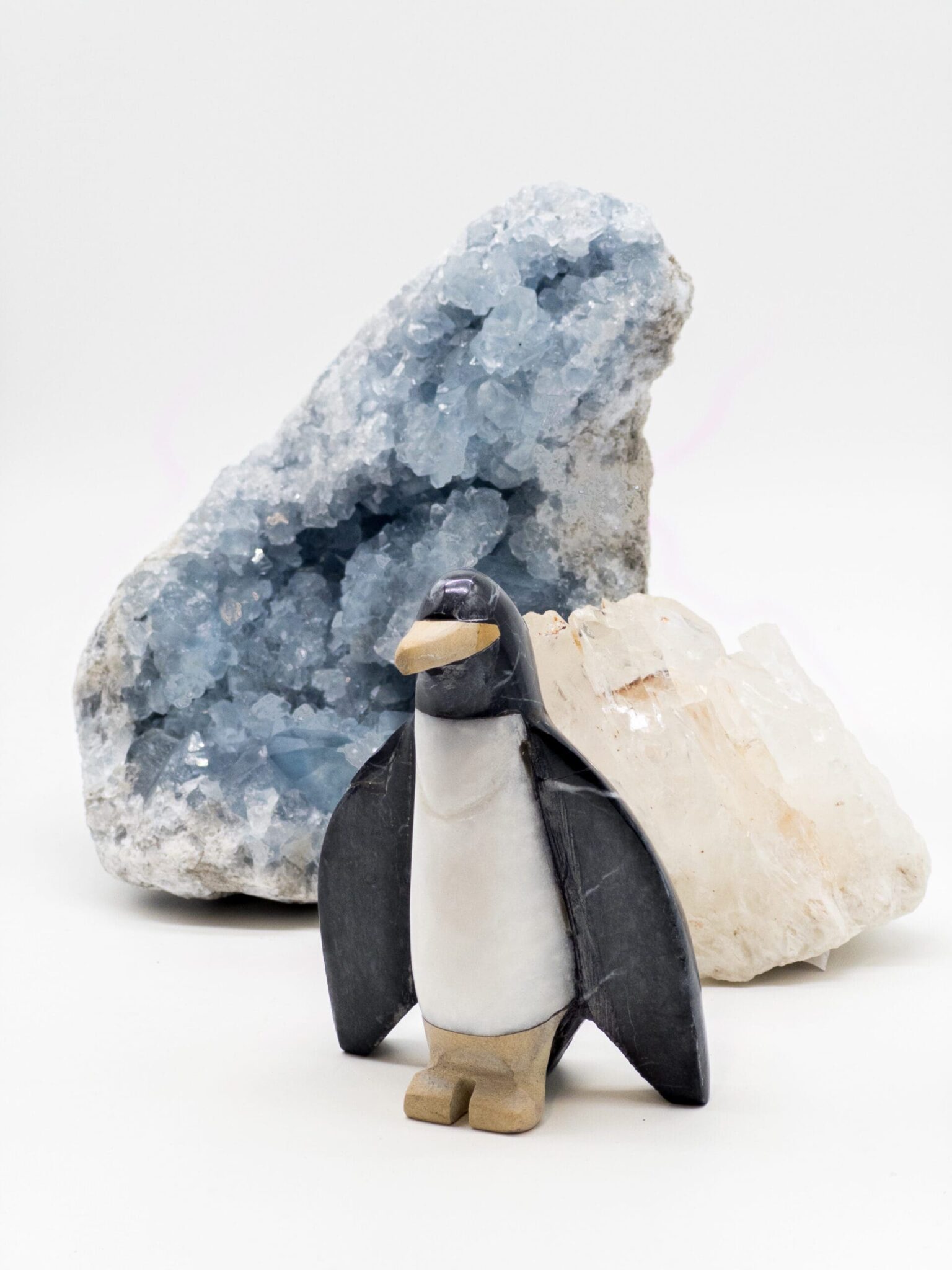 Onyx Penguin Crystal Carving - Miami Mining Co - Gem Mining Buckets ...