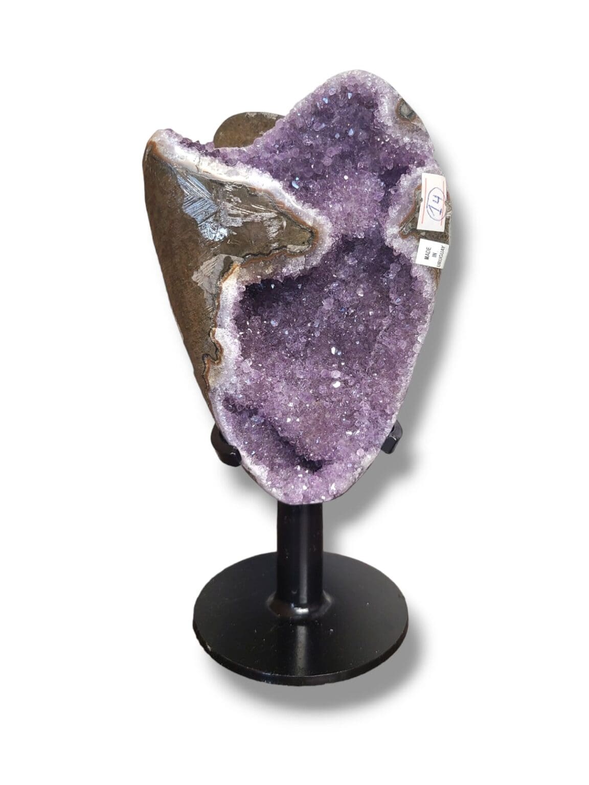 Amethyst Cluster - Dual Geodes on Spinning Metal Stand - Miami Mining ...