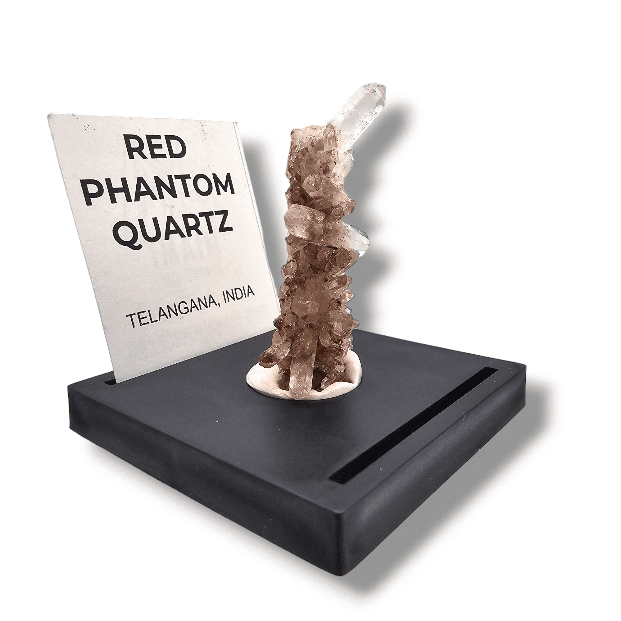 Red Phantom Quartz from Telangana, India - Miami Mining Co - Gem Mining ...