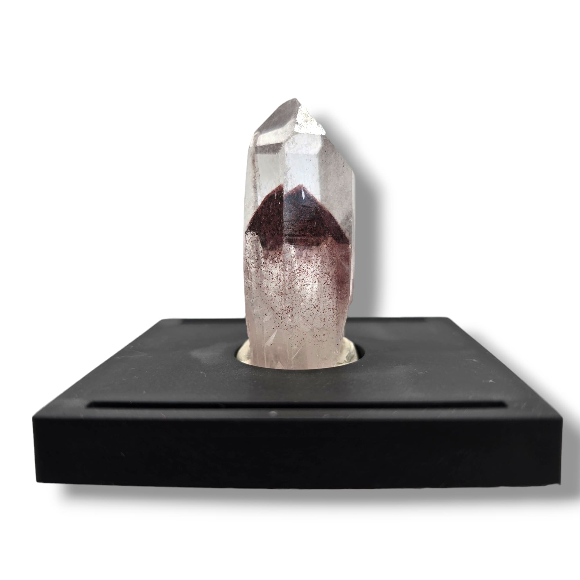 Captivating Red Phantom Quartz Specimen - A Gemological Marvel